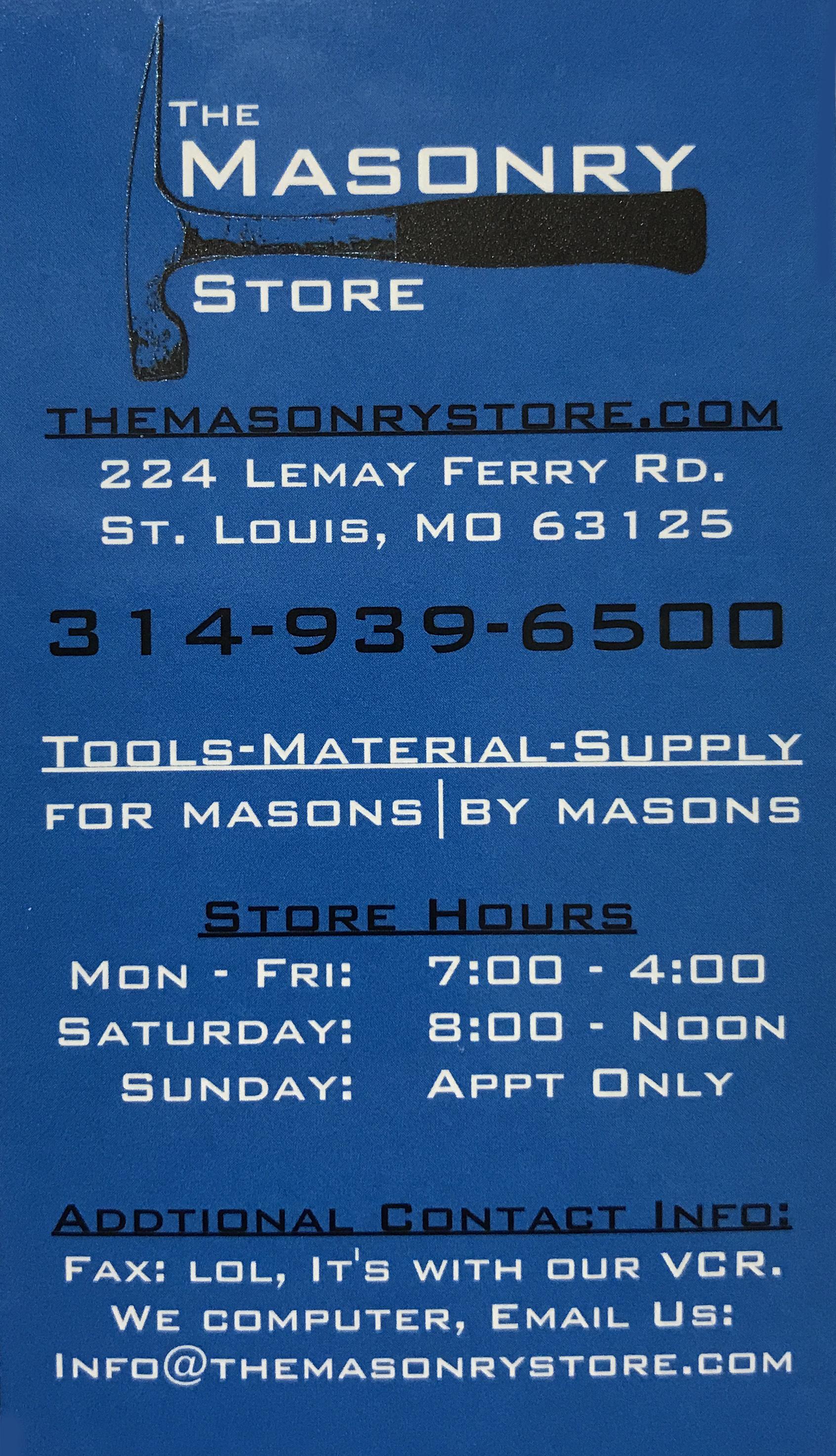 The Masonry Store for Masonry Supplies | BAC Locals
